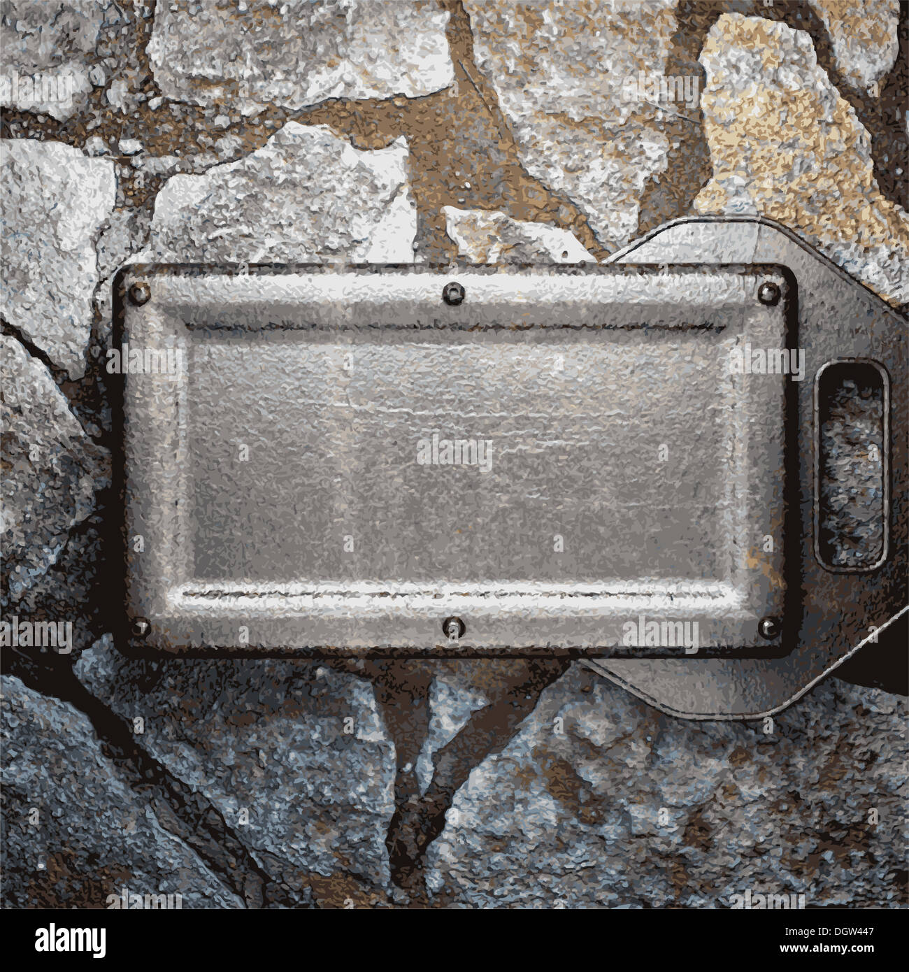 metal and stone background Stock Photo - Alamy