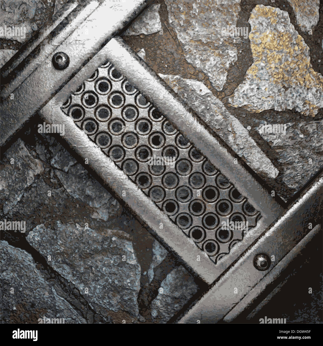 metal and stone background Stock Photo - Alamy