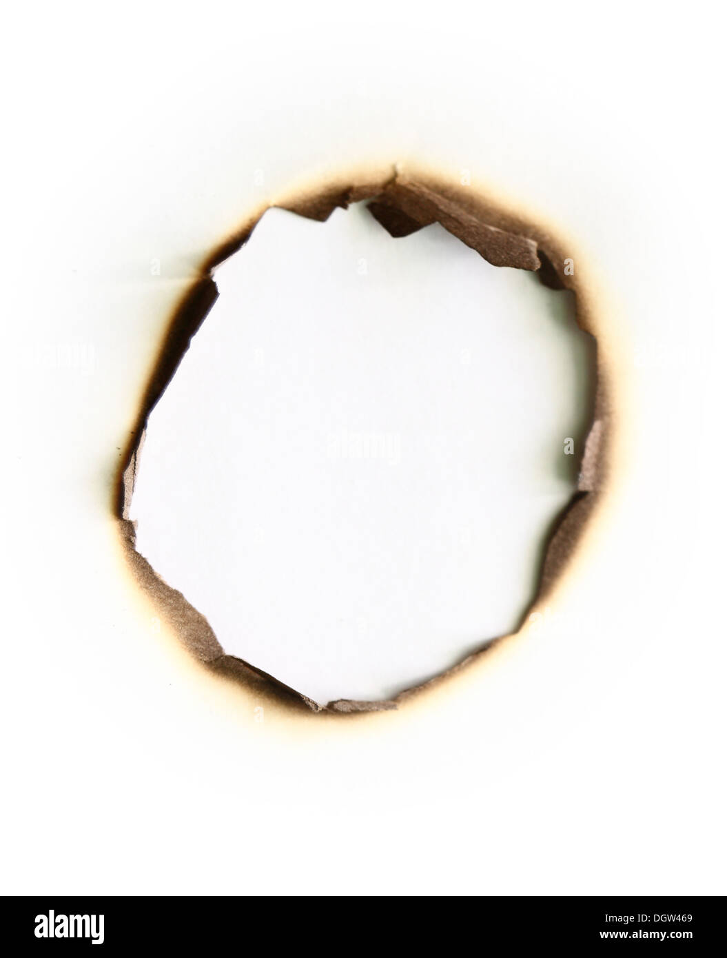 burned paper isolated on white Stock Photo - Alamy