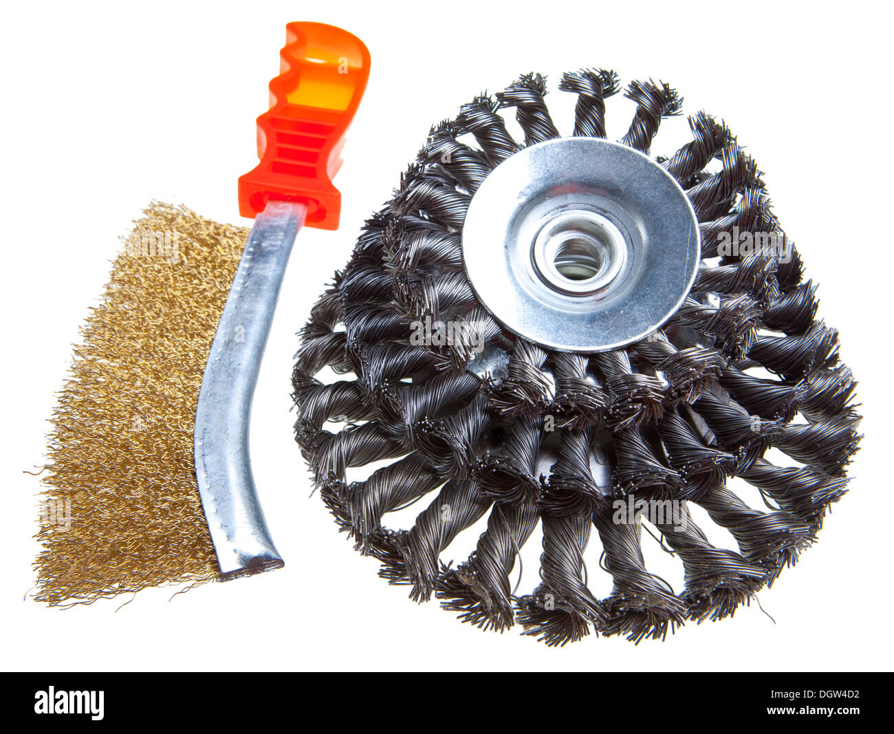 wire brush for metal processing Stock Photo - Alamy