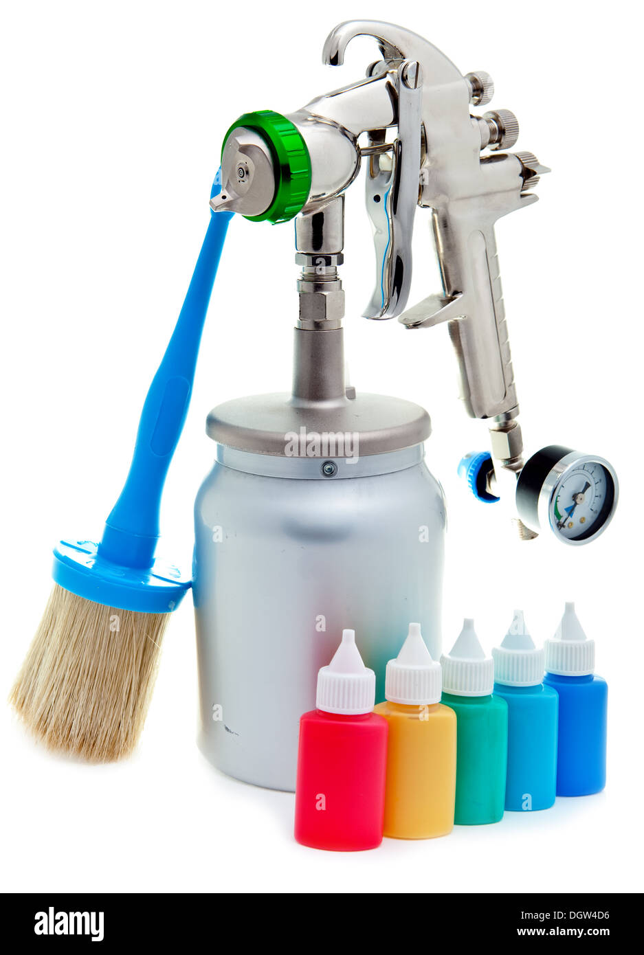 Spray gun paint Cut Out Stock Images & Pictures - Alamy