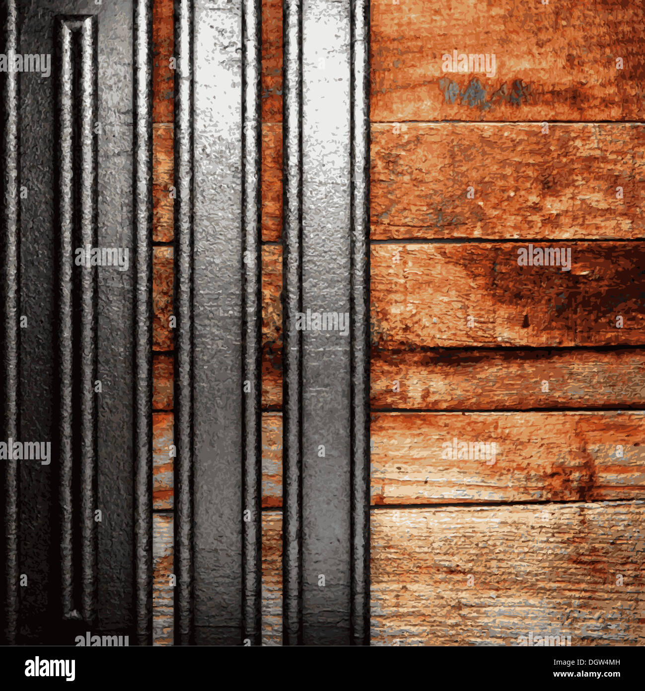 metal and wood background Stock Photo - Alamy