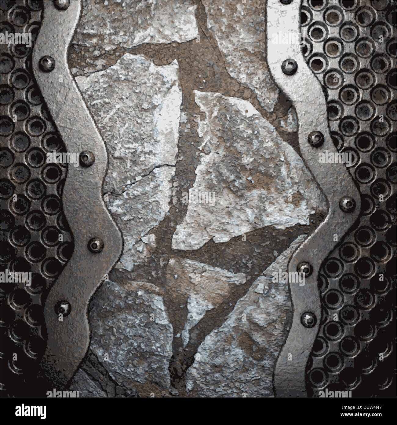 metal and stone background Stock Photo - Alamy