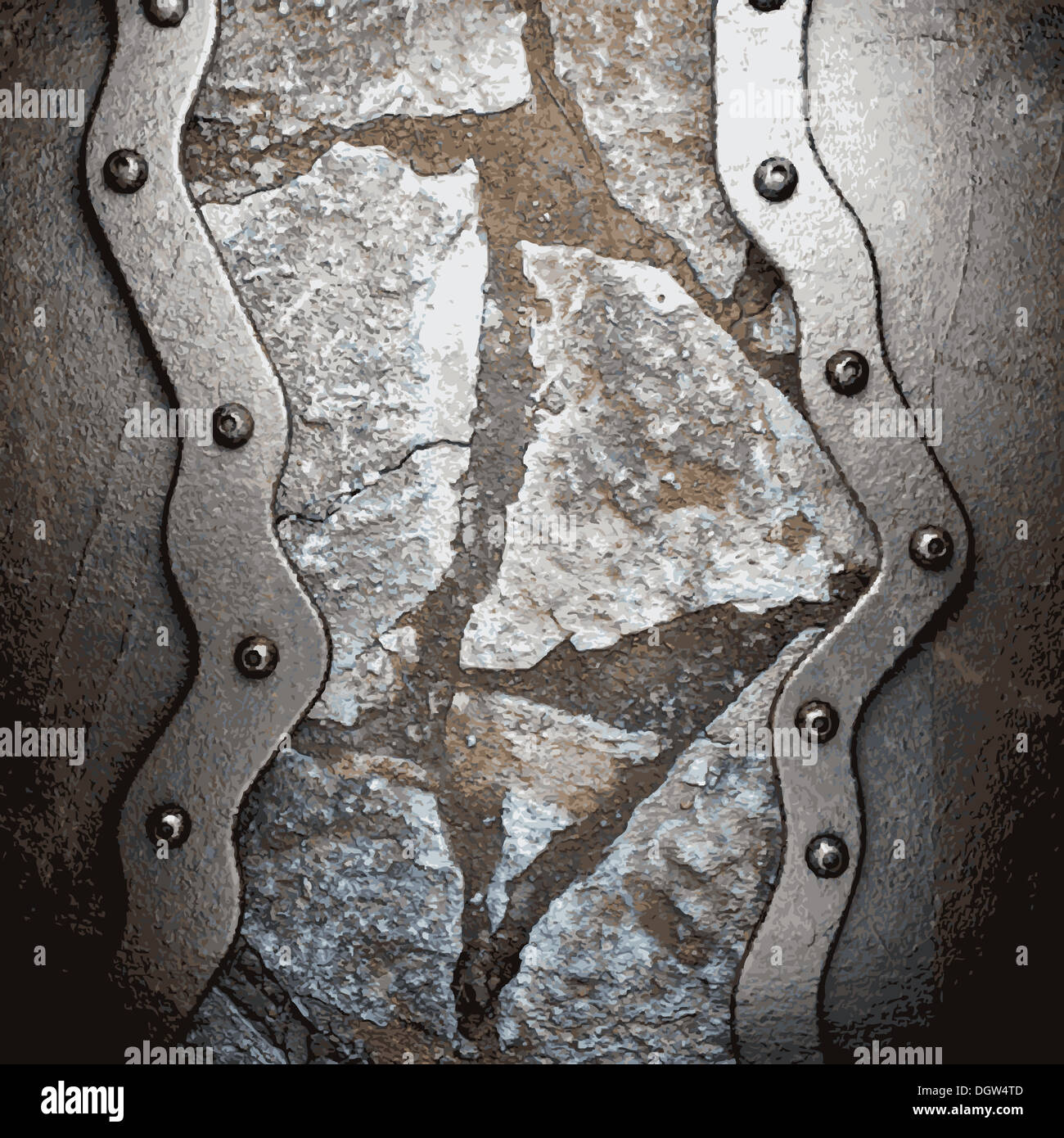 metal and stone background Stock Photo - Alamy