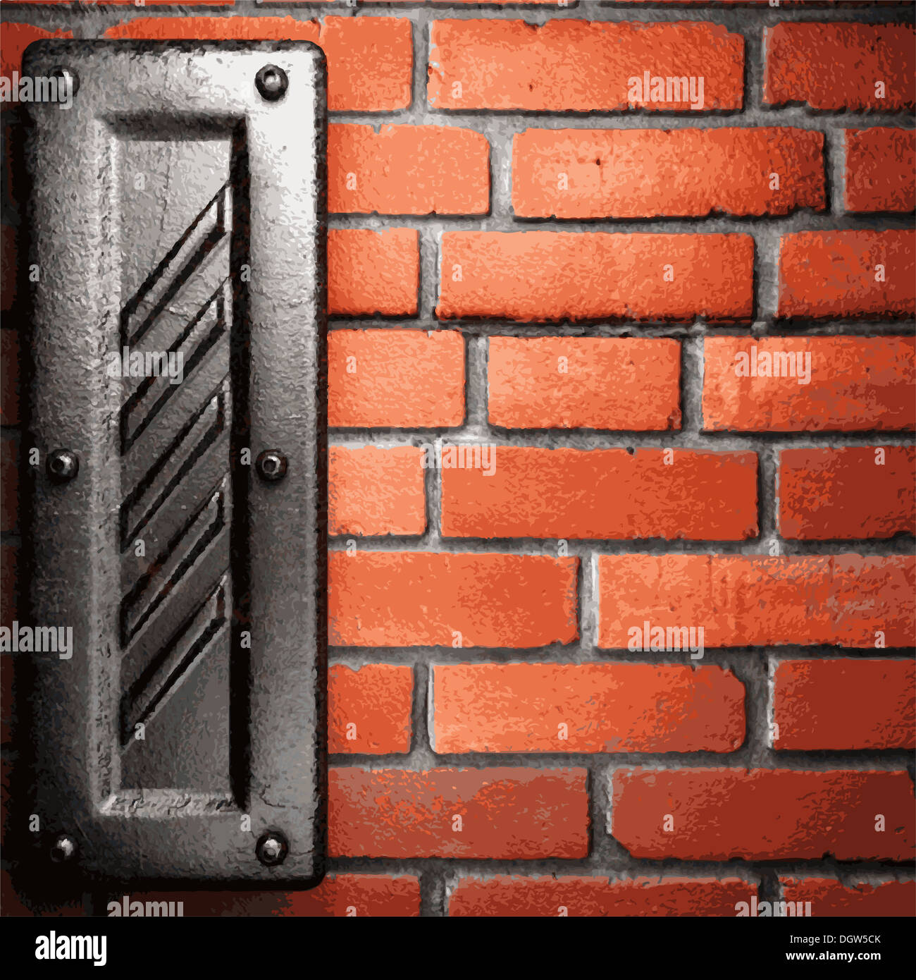 metal and brick background Stock Photo - Alamy
