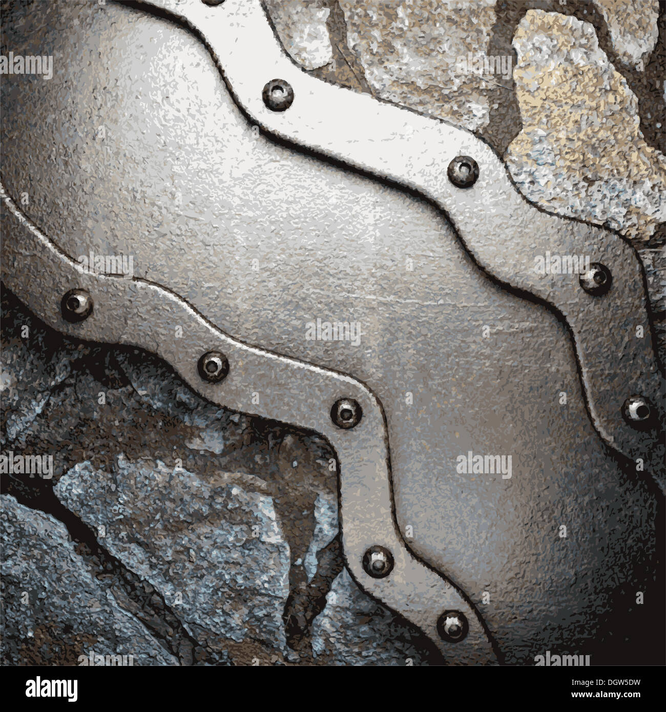 metal and stone background Stock Photo - Alamy