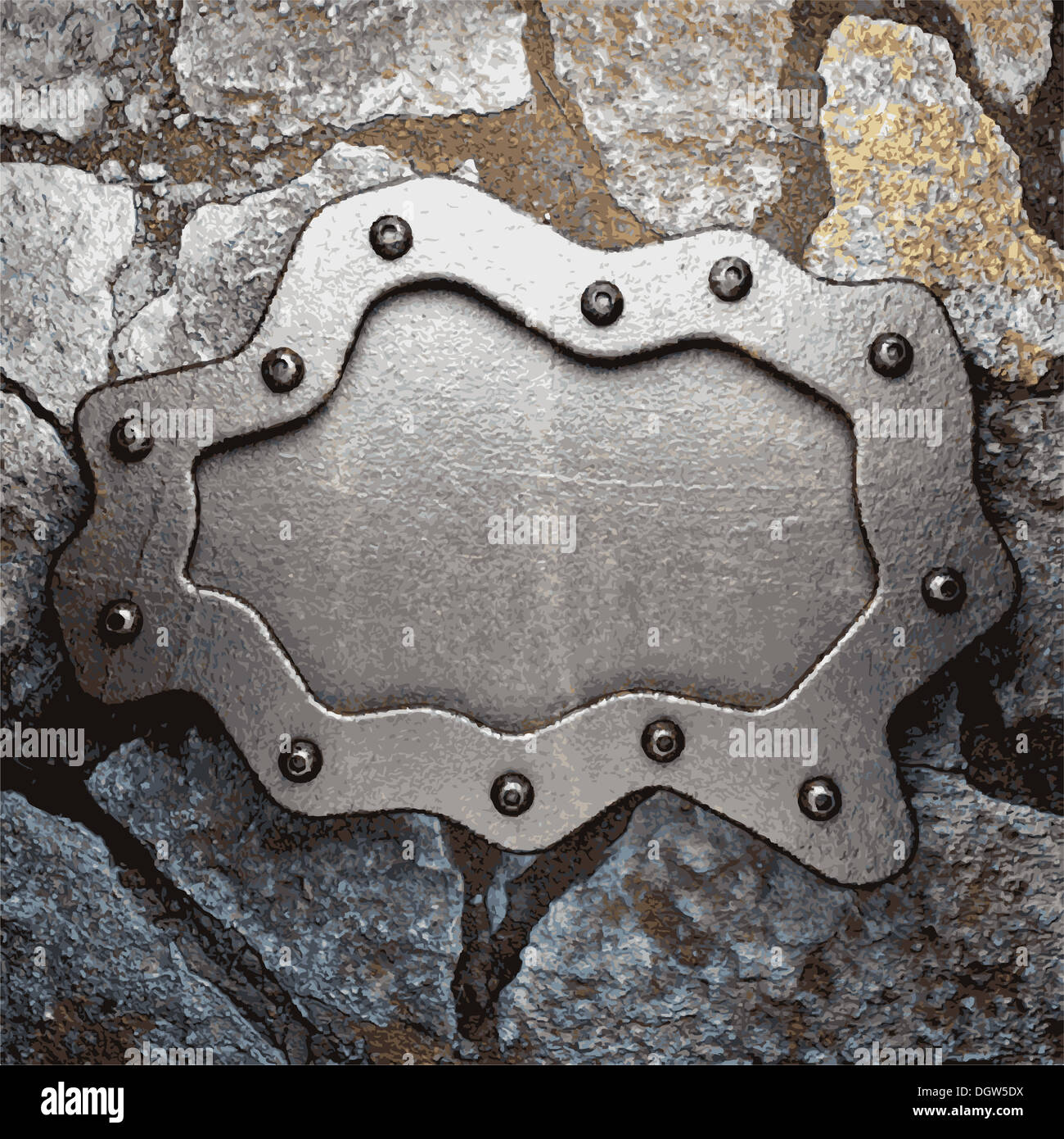 metal and stone background Stock Photo - Alamy