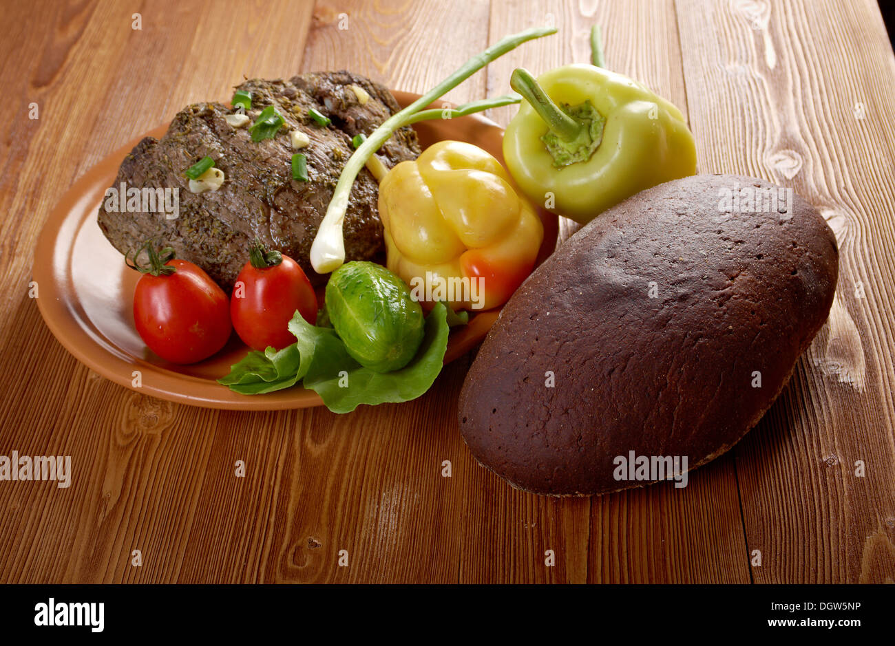 roast beef farm-style Stock Photo - Alamy
