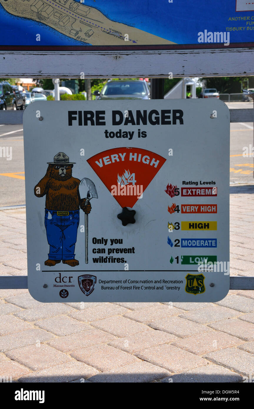 Very high fire danger sign Stock Photo - Alamy