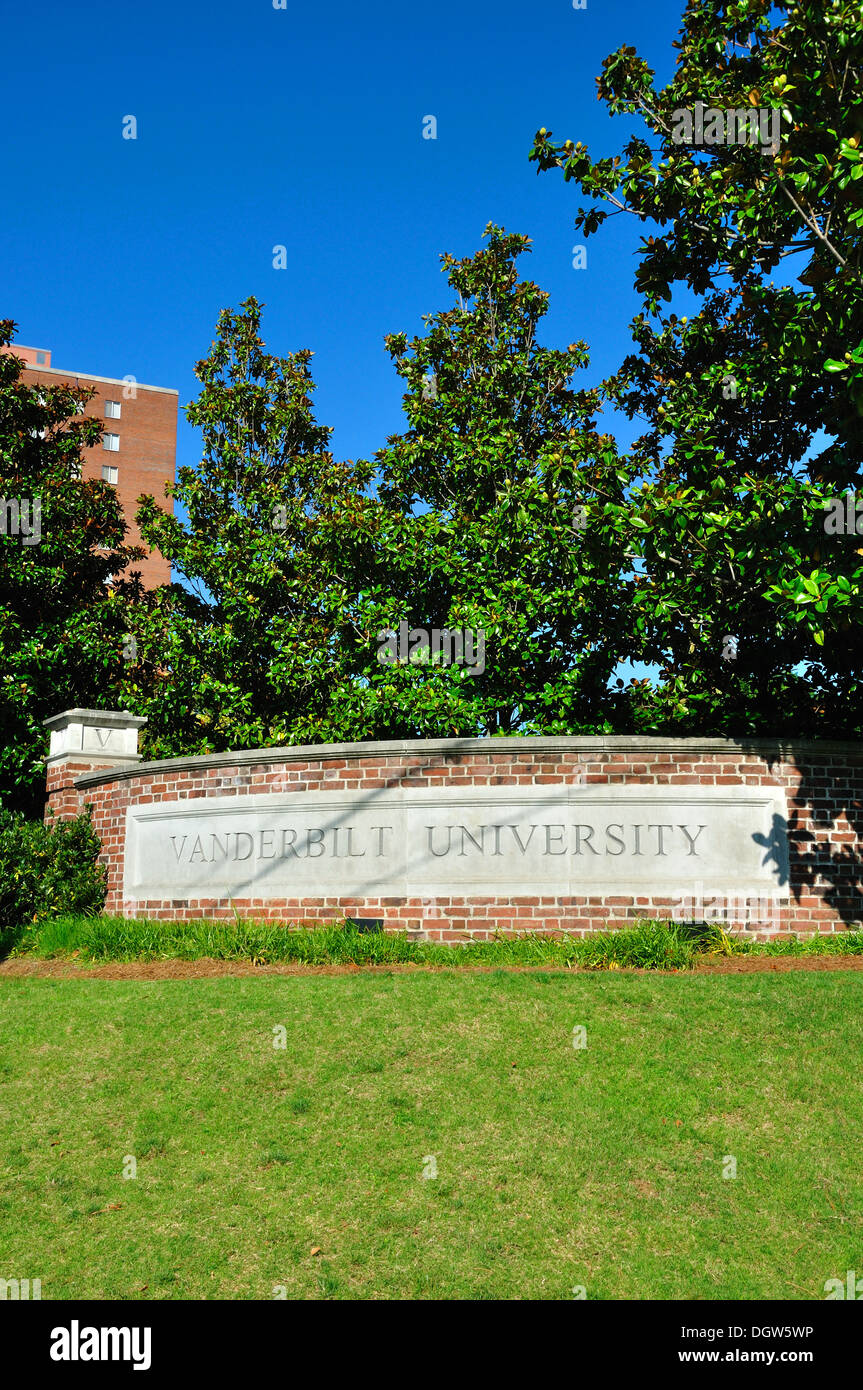 Vanderbilt University, Nashville, Tennessee, USA Stock Photo - Alamy