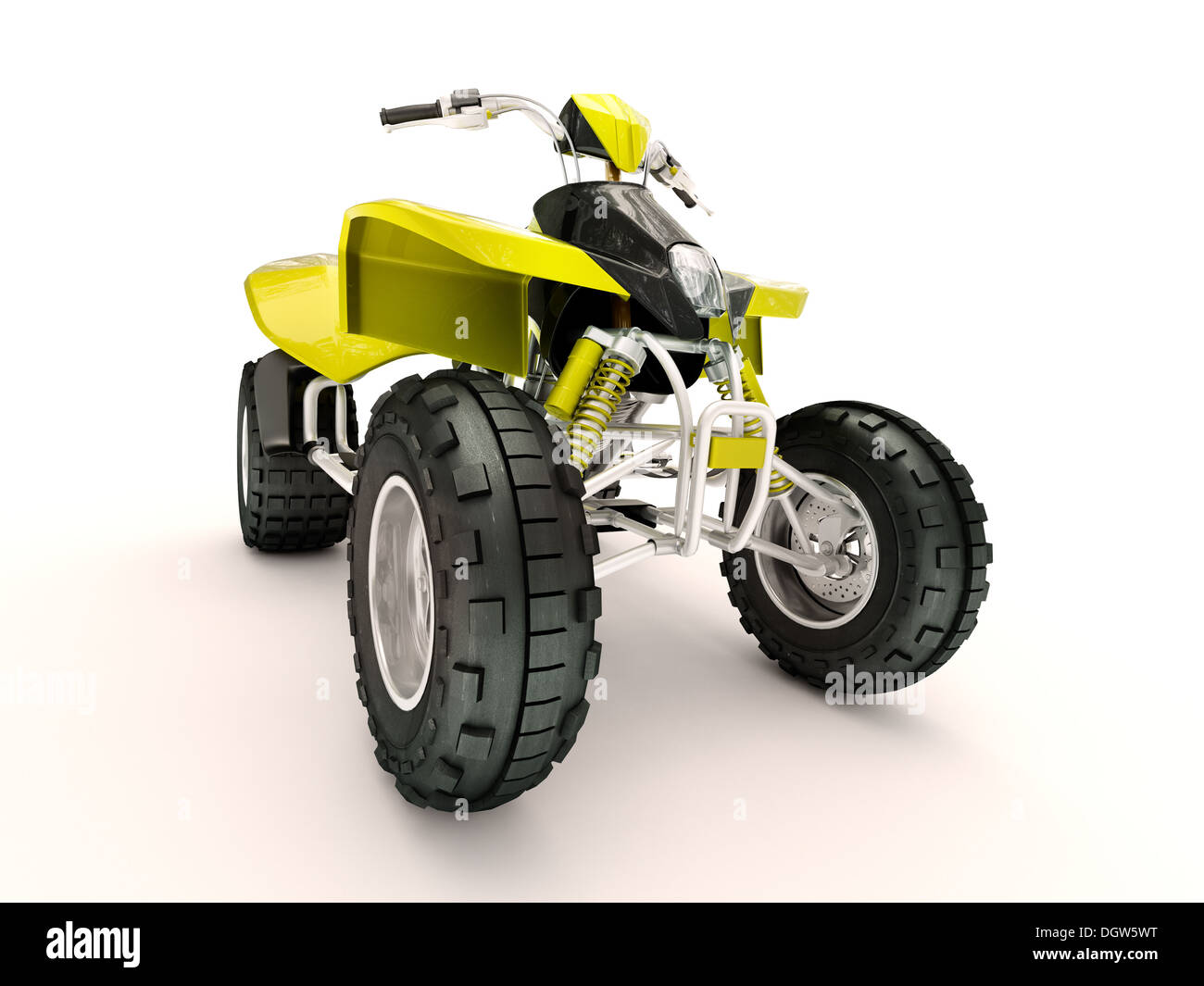 Yellow quad bike hi-res stock photography and images - Alamy