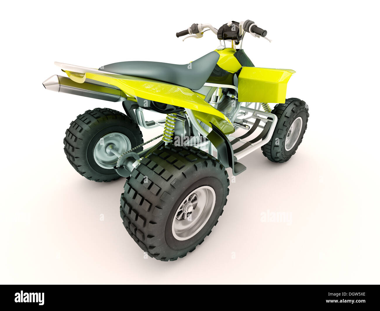 Yellow quad bike hi-res stock photography and images - Alamy