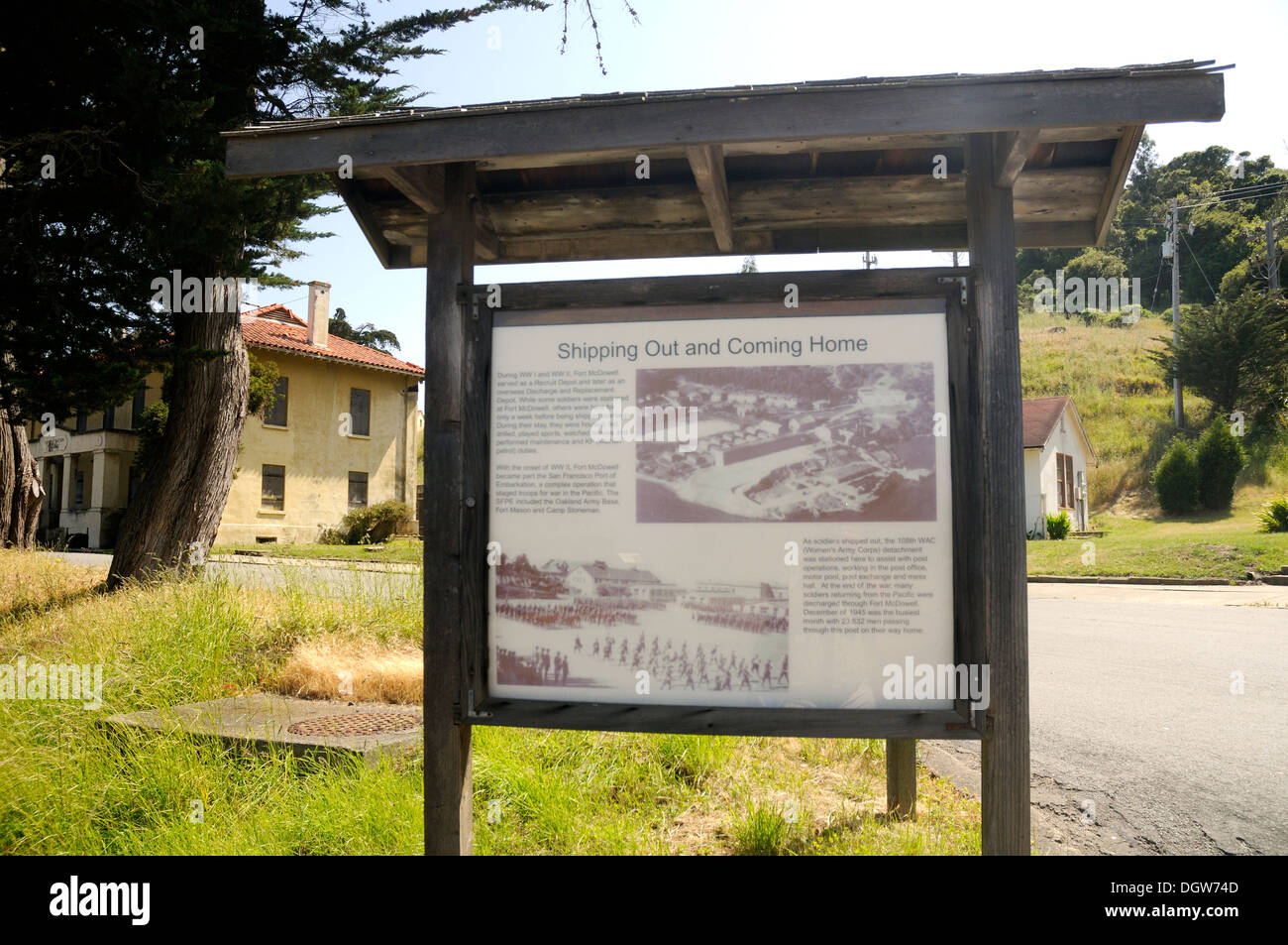 Information Sign at Former Military Facility on Angel Island on San ...