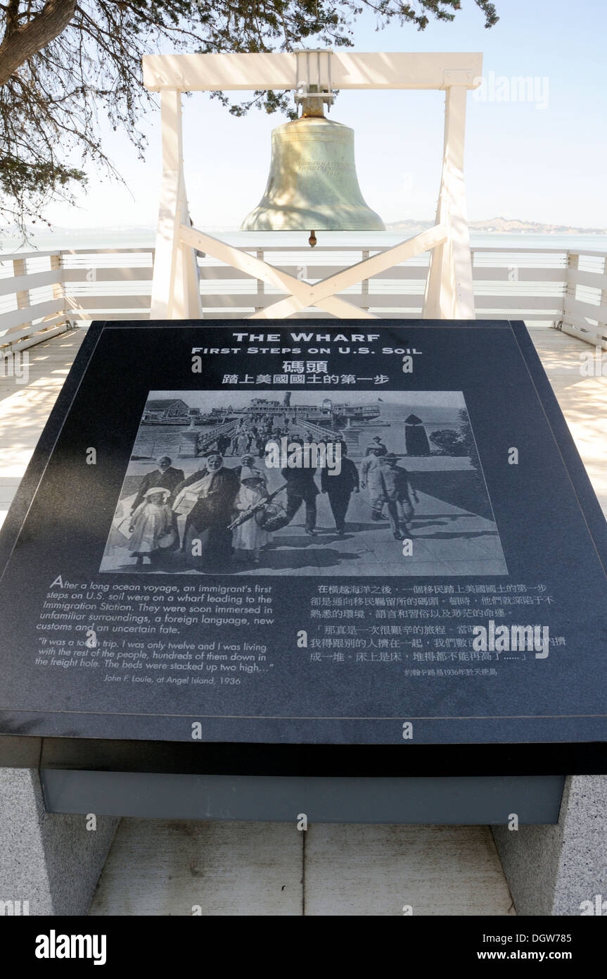 Information Sign at Former Immigration Station on Angel Island on San ...