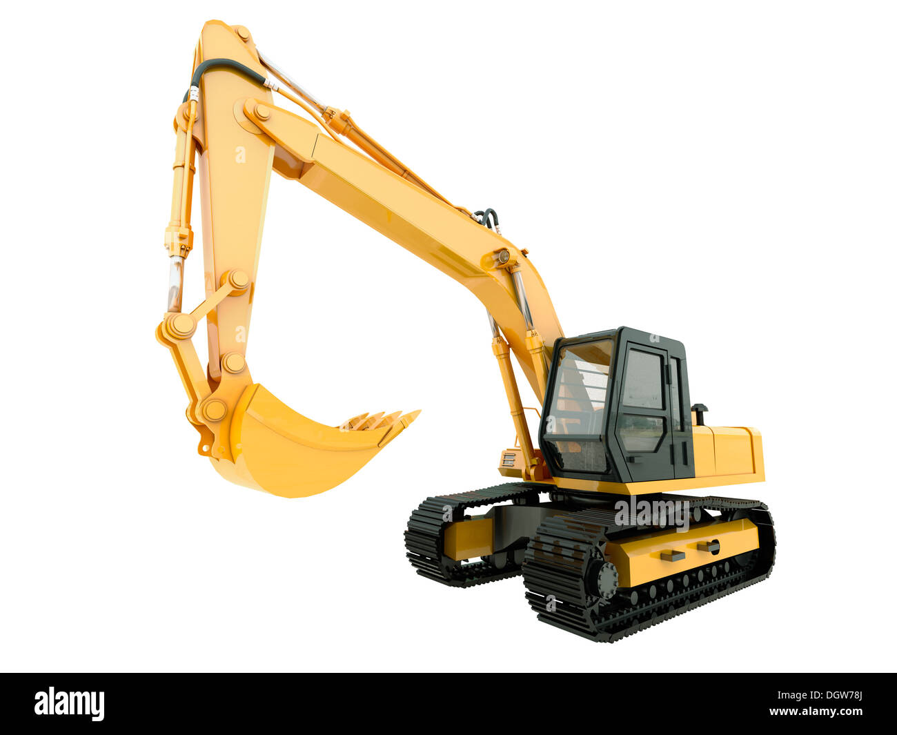 Civil engineering excavator Cut Out Stock Images & Pictures - Alamy