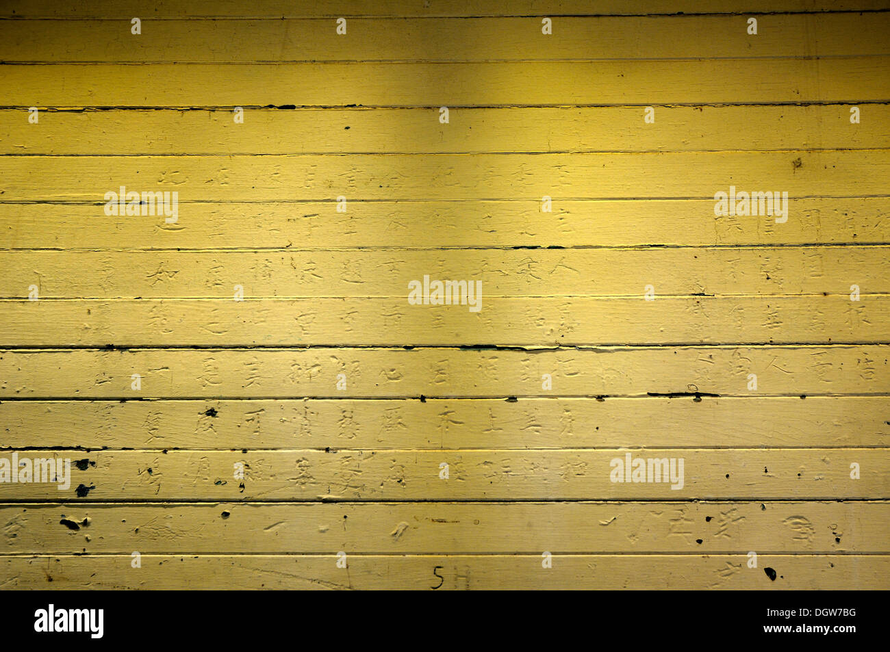 Chinese Writing Scratched onto Walls at Former Immigration Station on ...