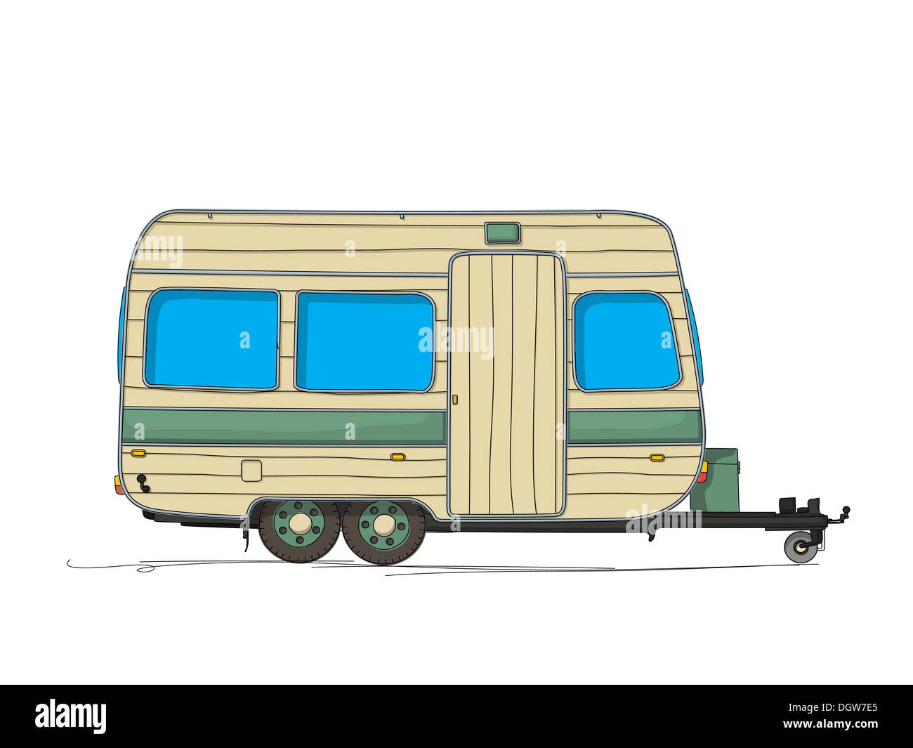 Caravan Cut Out Stock Images & Pictures - Alamy