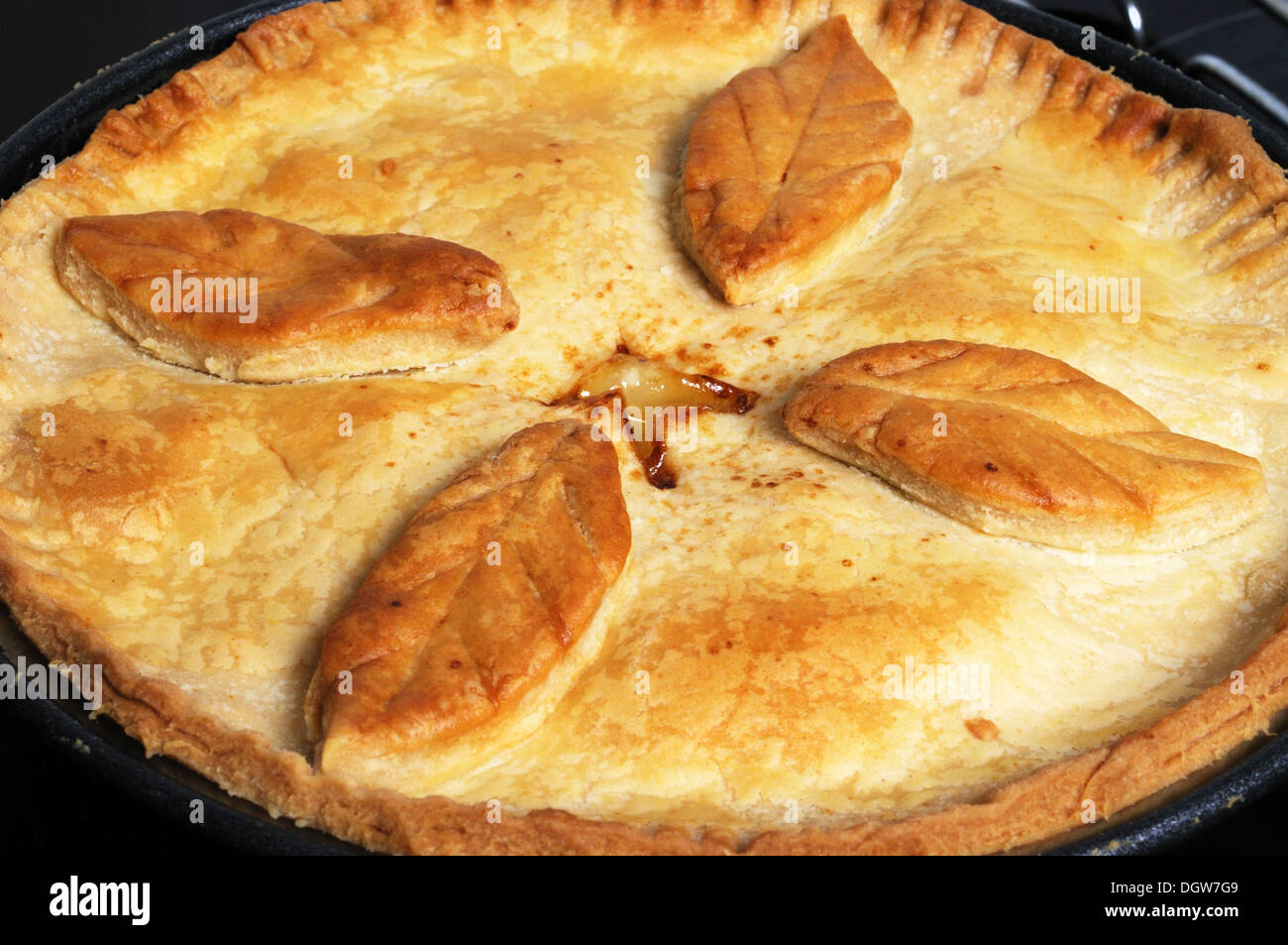 Lancashire cheese and onion pie, England, UK, Western Europe Stock ...