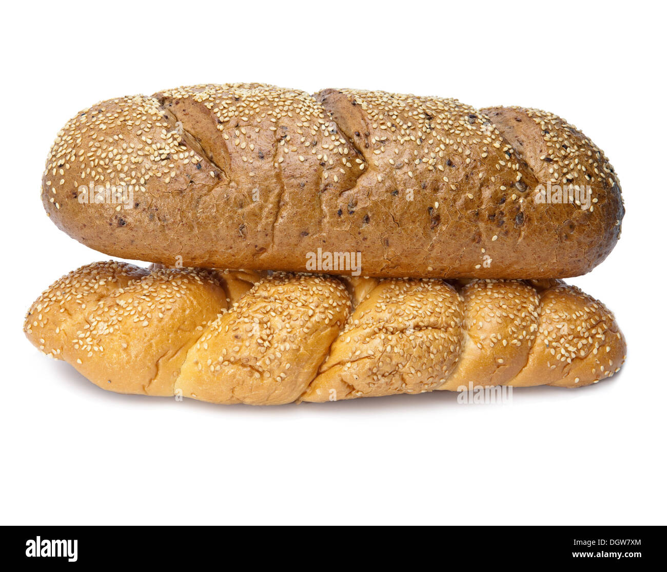bread on white background Stock Photo - Alamy