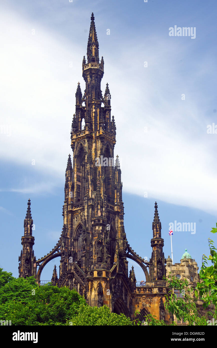 Sir Walter Scott Memorial Stock Photo - Alamy