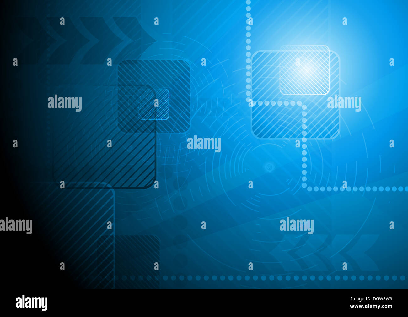 Dark blue technical design. Eps 10 vector illustration Stock Photo - Alamy