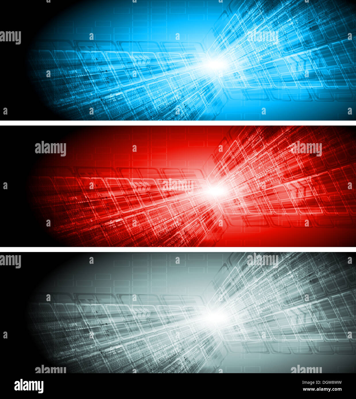 Set of abstract hi-tech banners. Eps 10 vector illustration Stock Photo ...