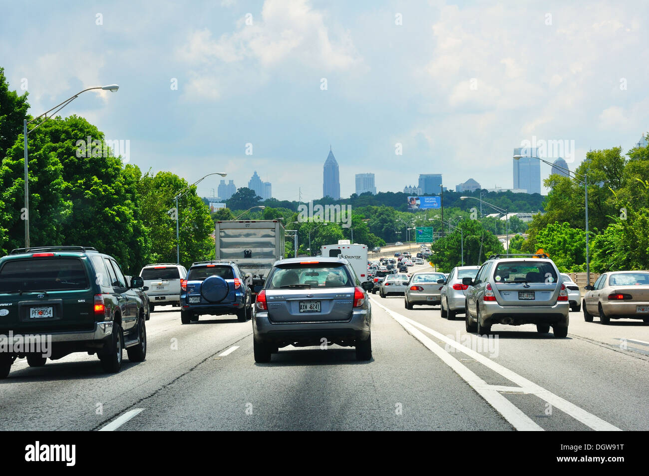 Traffic in Atlanta, Georgia, USA Stock Photo - Alamy