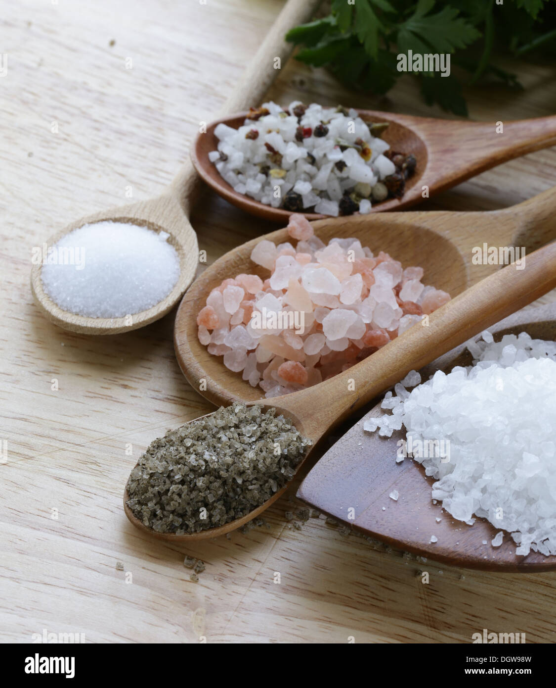 Different types of salt hi-res stock photography and images - Alamy