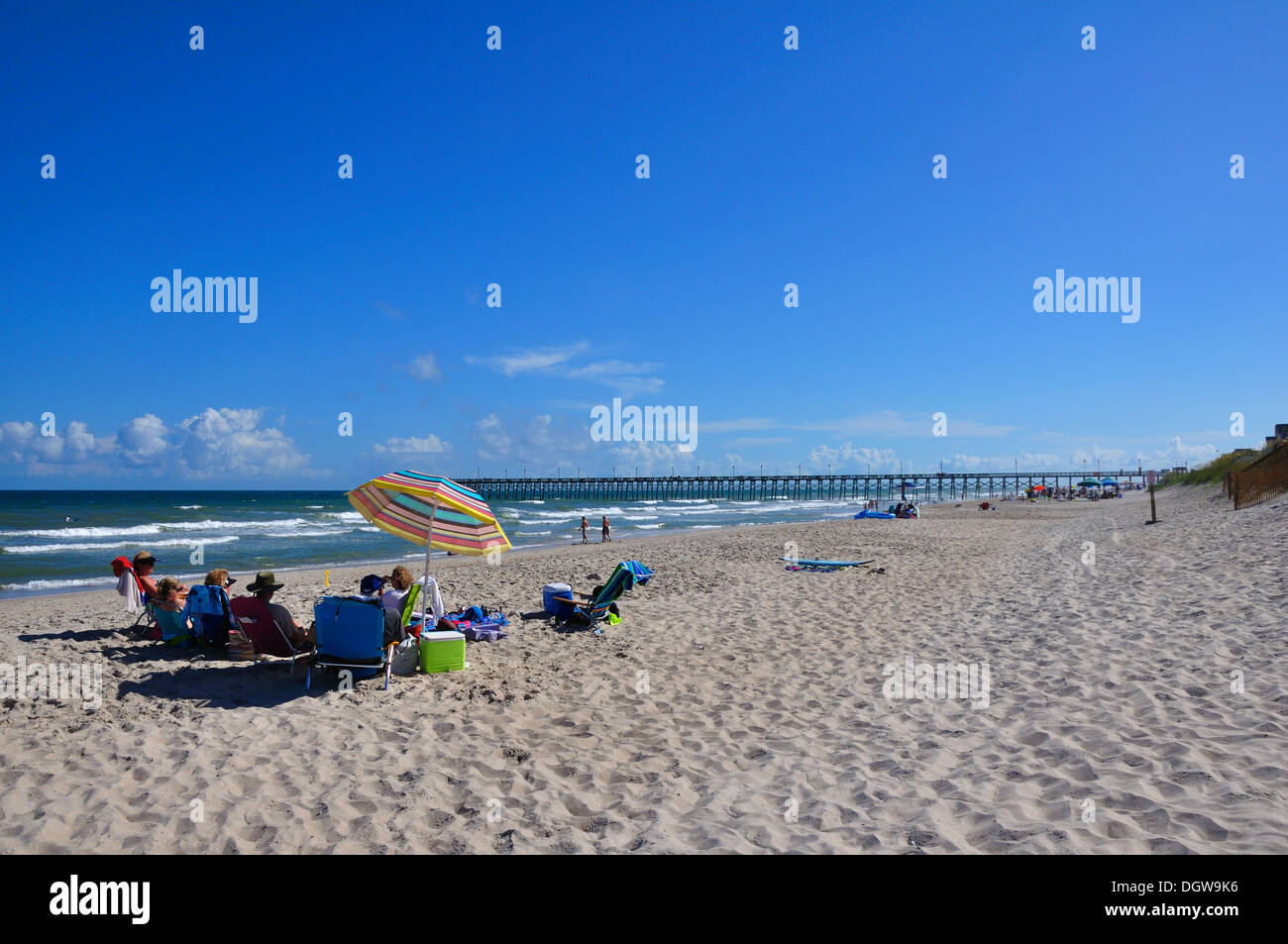 Surf City beach, North Carolina, USA Stock Photo - Alamy