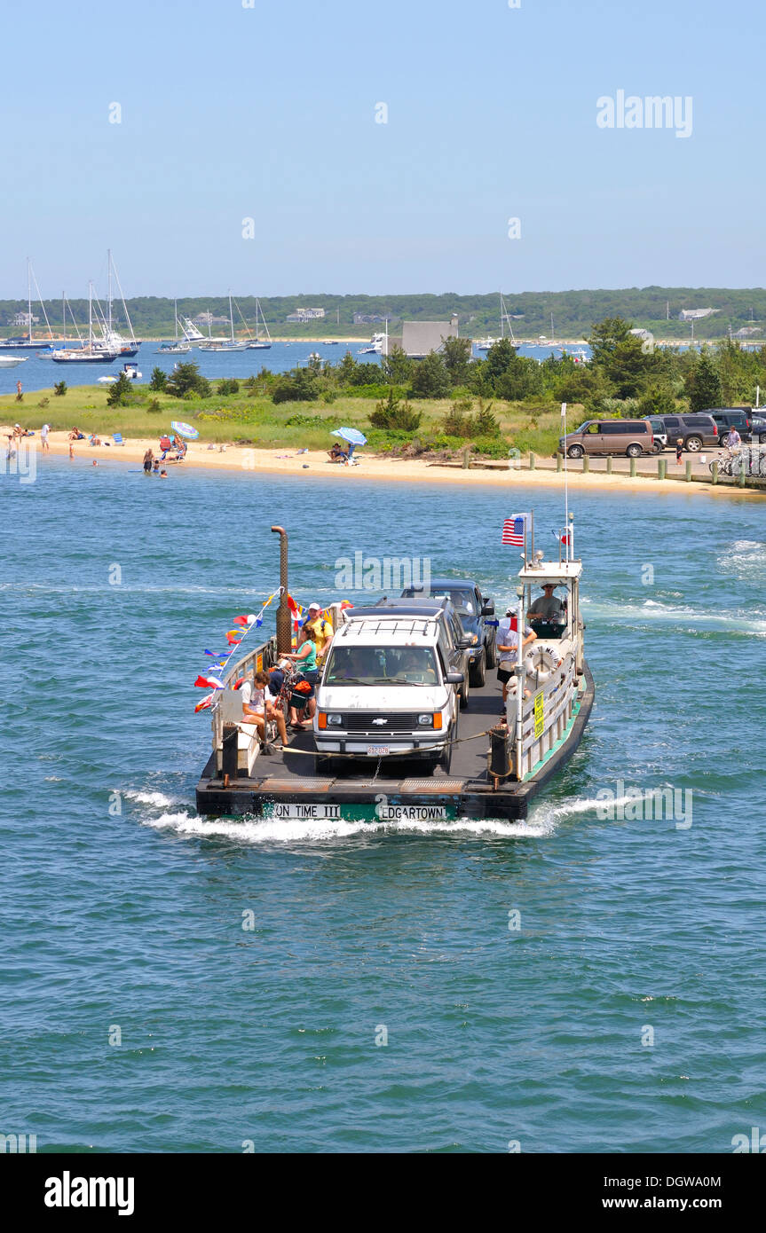Ferry from Edgartown to Chappaquiddick Island, Martha's Vineyard ...