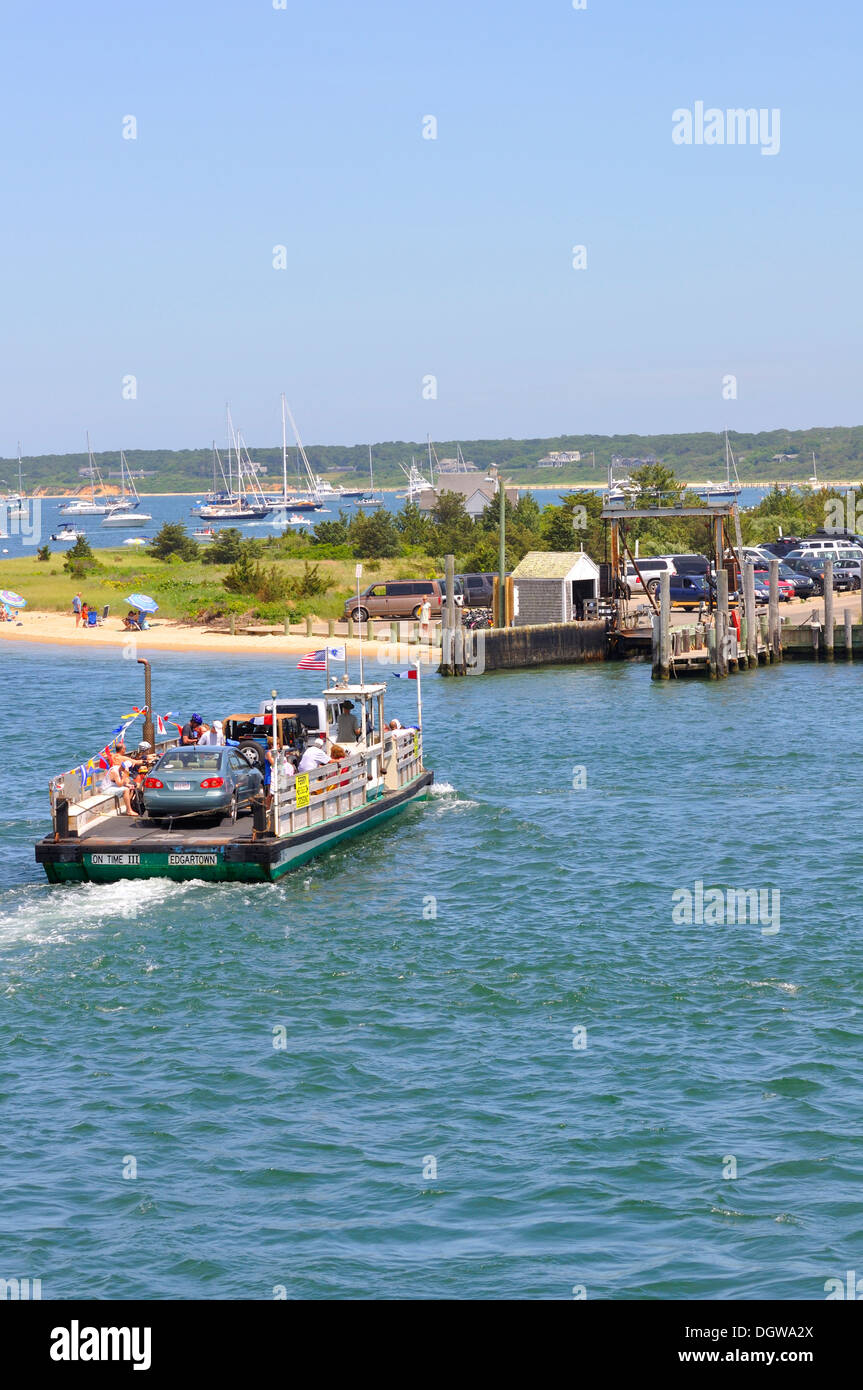 Ferry from Edgartown to Chappaquiddick Island, Martha's Vineyard ...