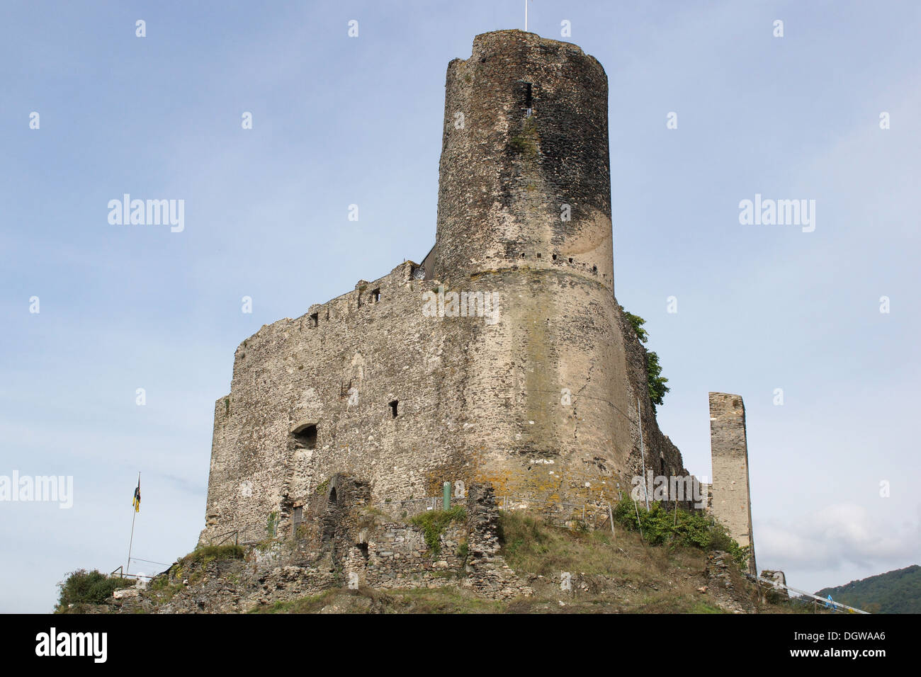 Ruin of Landshut Castle, Bernkastel-Kues, Moselle, Germany Stock Photo ...