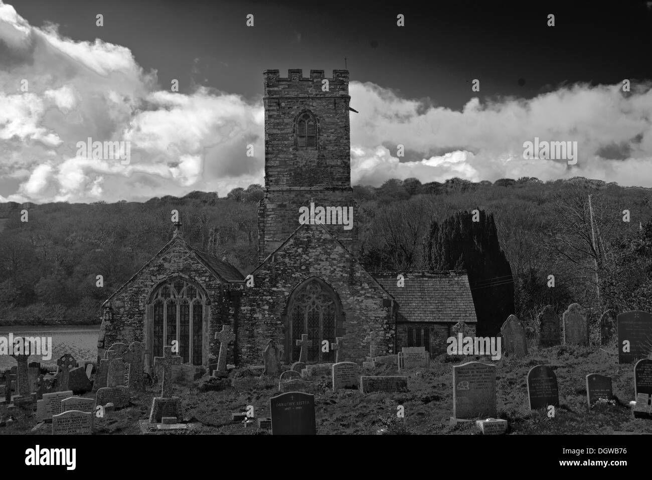 St Winnow Church Stock Photo - Alamy