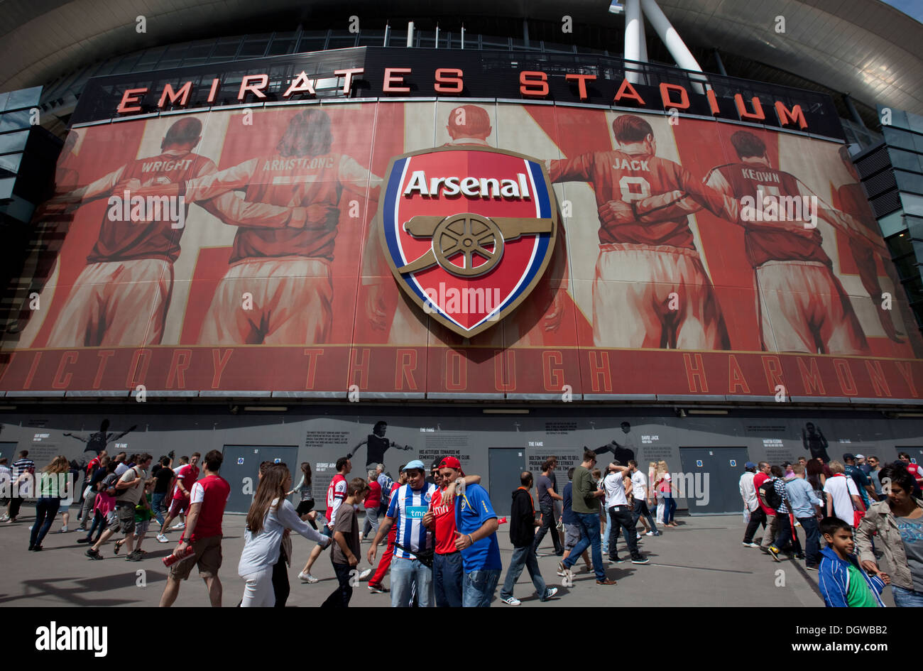 ARSENAL football club home ground the EMIRATES STADIUM Stock Photo - Alamy
