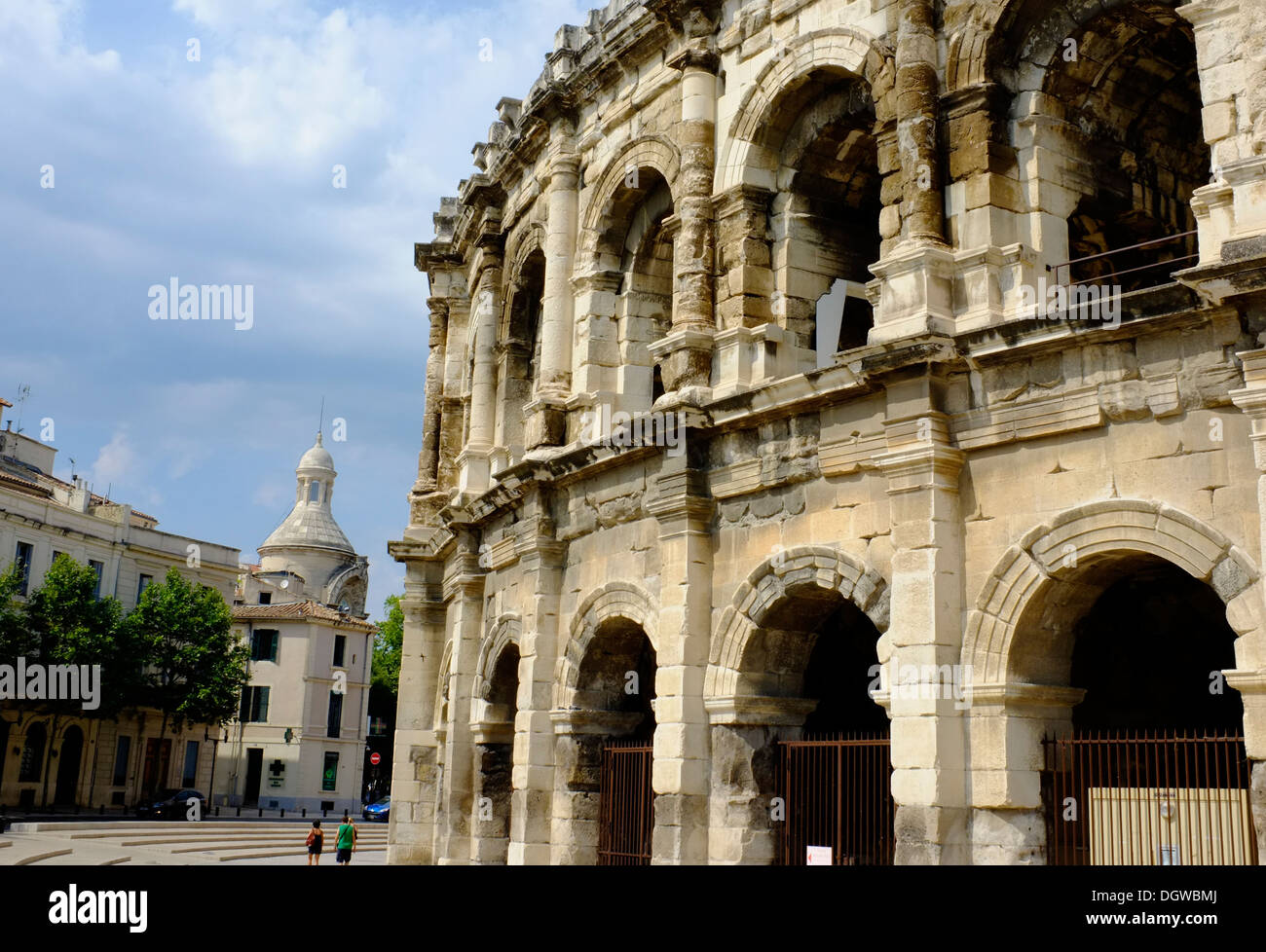The Arena of Nîmes, Roman amphitheatre in the French city of Nîmes in ...