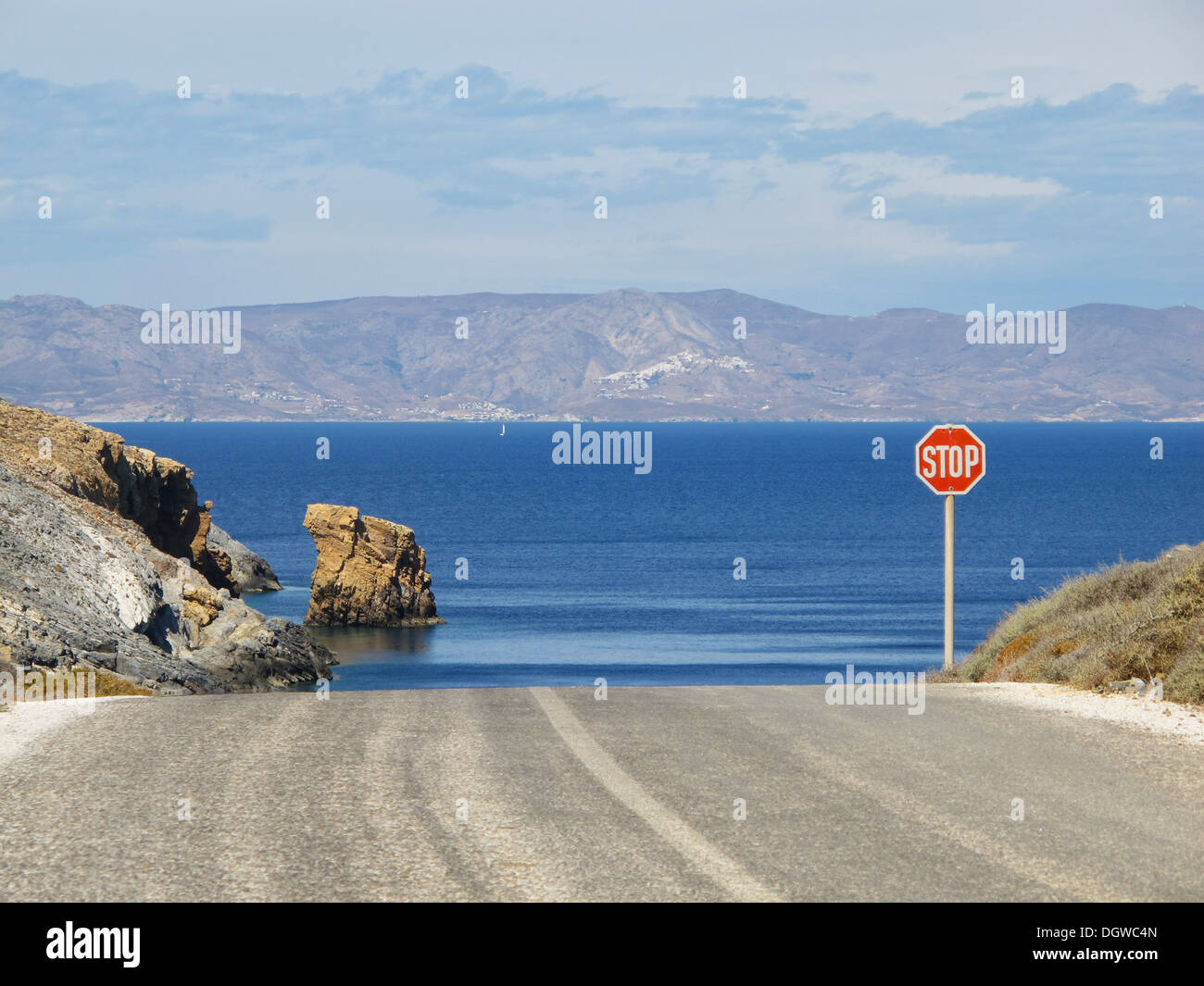 Greek stop sign greece High Resolution Stock Photography and Images - Alamy