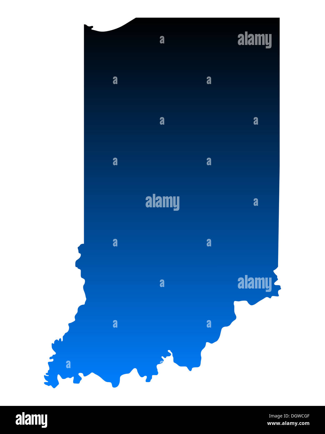 Map of Indiana Stock Photo - Alamy