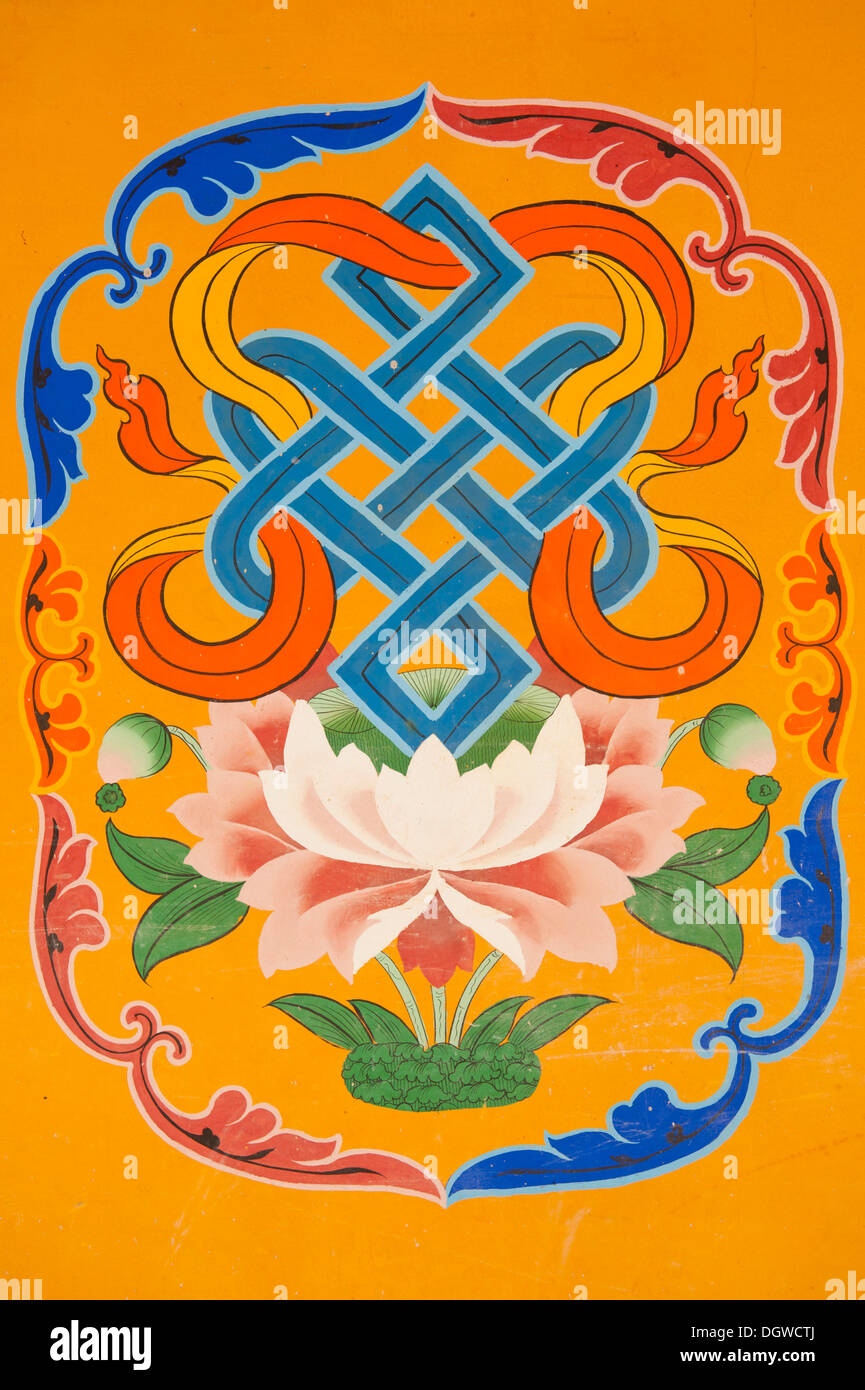 Buddhist Endless Knot Painting