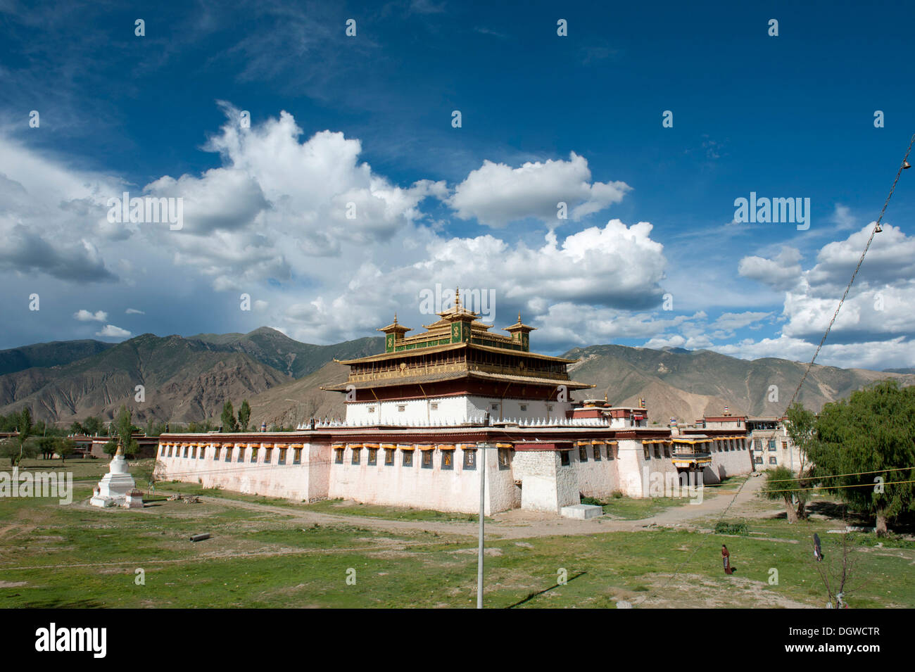 Tibetan Buddhism, central temple, Uetse, Samye Monastery, Himalaya ...