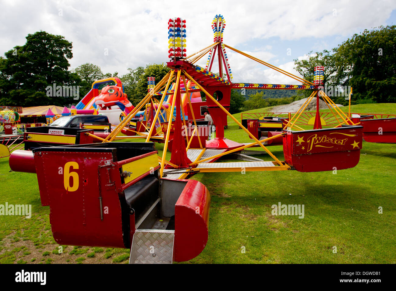 Some of Taylors Cumbria Amusements funfair rides and stalls on the ...