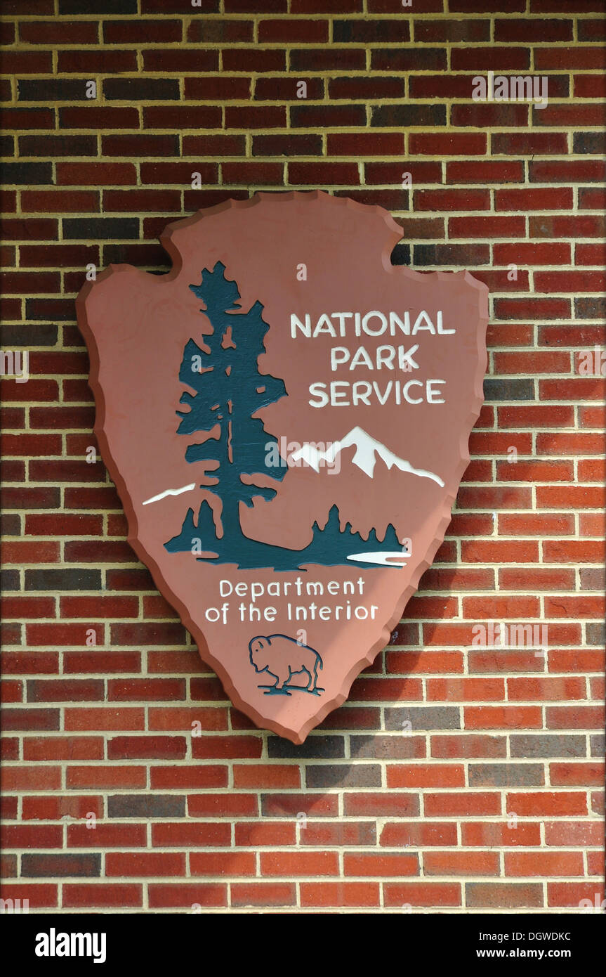 National Park Service sign, USA Stock Photo - Alamy