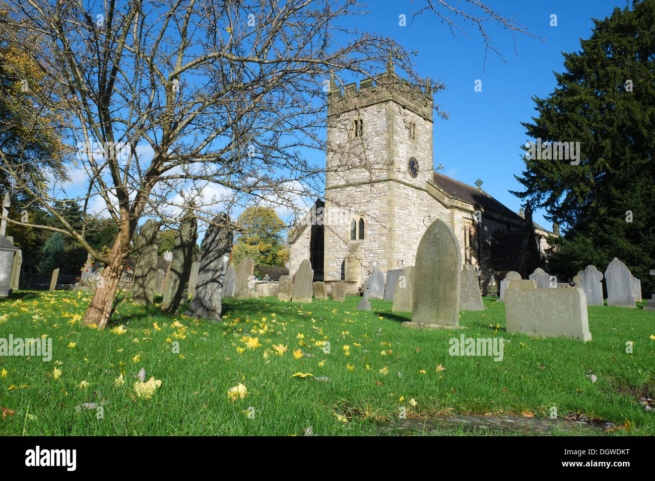 Holy Trinity church, Ashton In The Water, Peak District National Park ...
