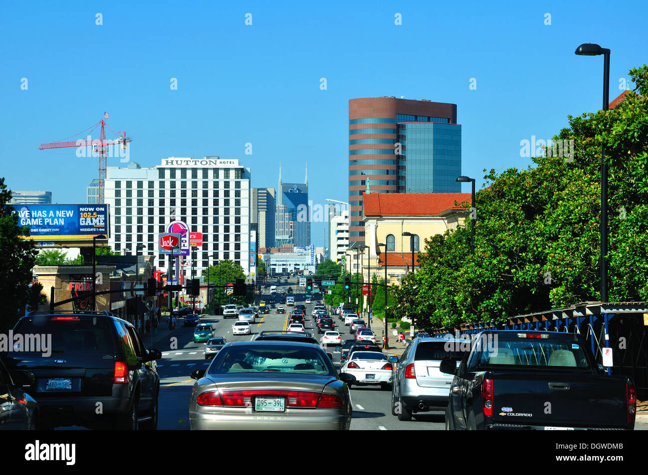 Traffic in Nashville, Tennessee, USA Stock Photo - Alamy