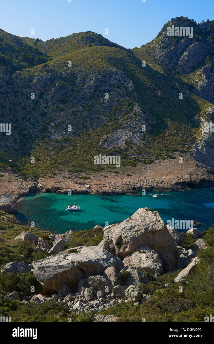 Cala Figuera, Cabo de Formentor, Formentor Cape, Serra de Tramuntana ...