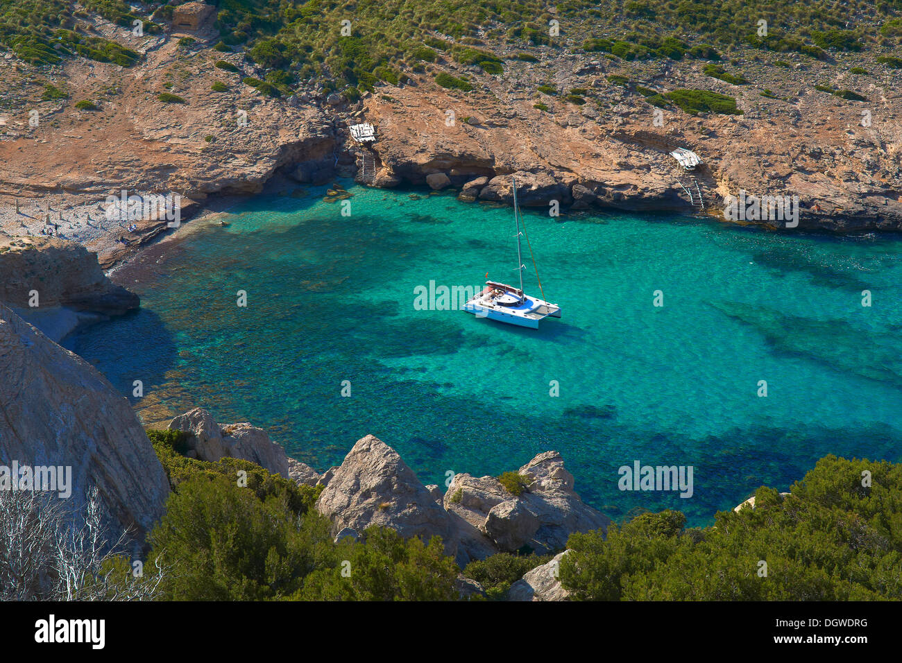 Cala Figuera, Cabo de Formentor, Formentor Cape, Serra de Tramuntana ...