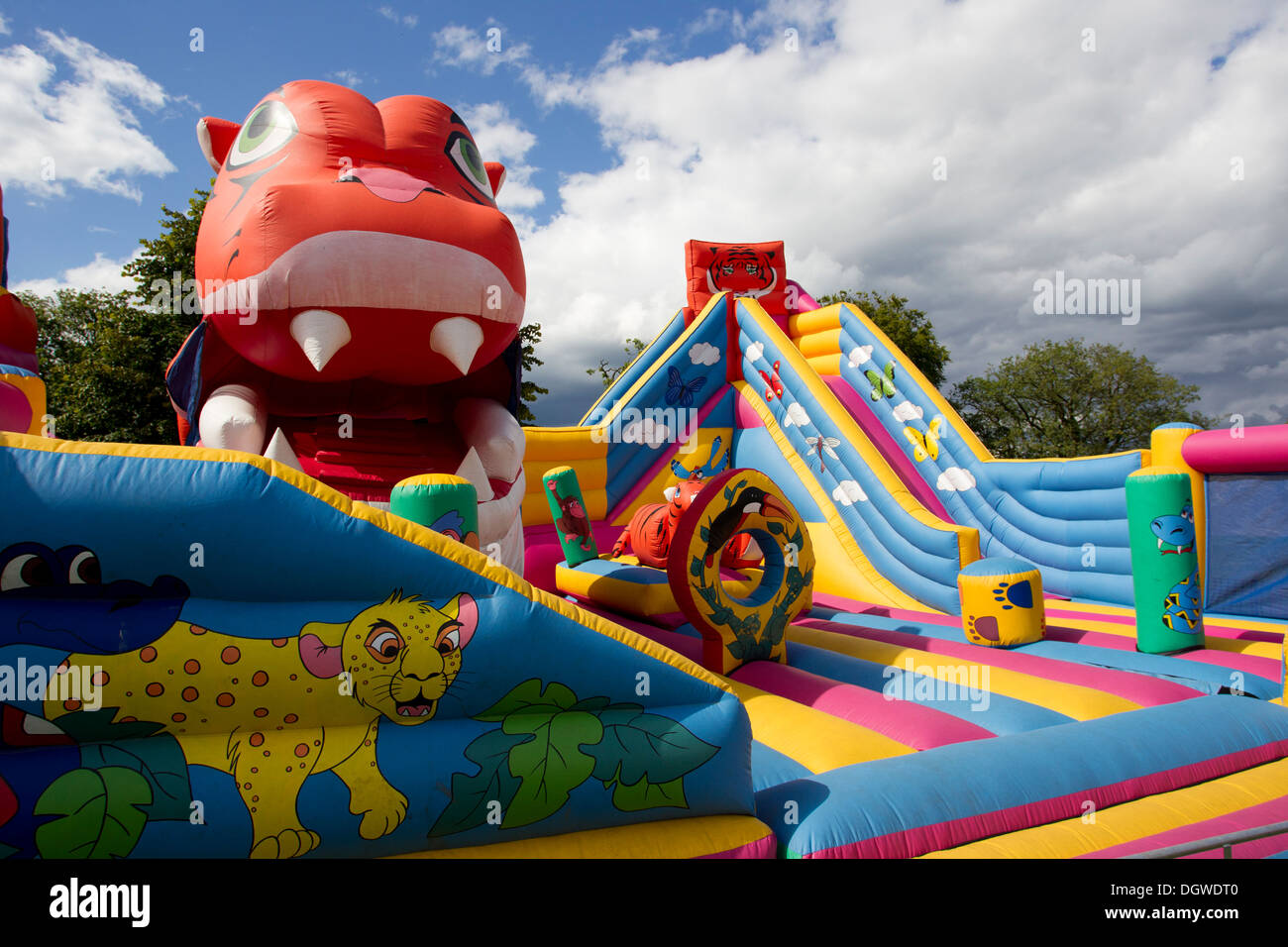 Some of Taylors Cumbria Amusements funfair rides and stalls on the ...