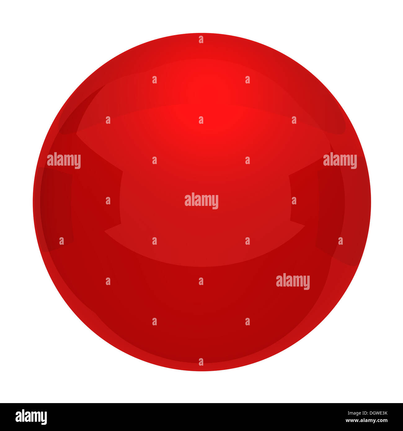 Red ball on white background Stock Photo - Alamy