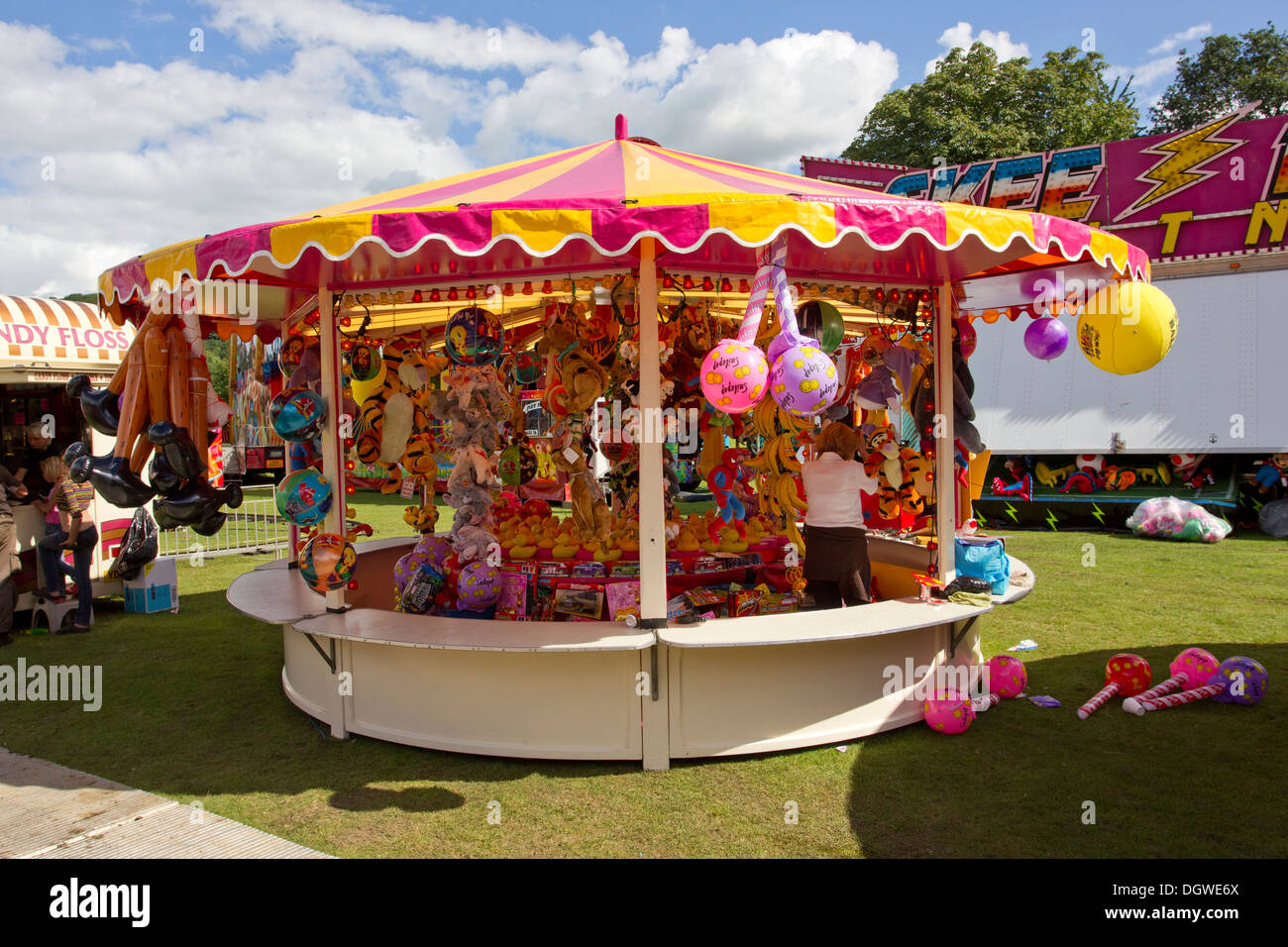 Some of Taylors Cumbria Amusements funfair rides and stalls on the ...