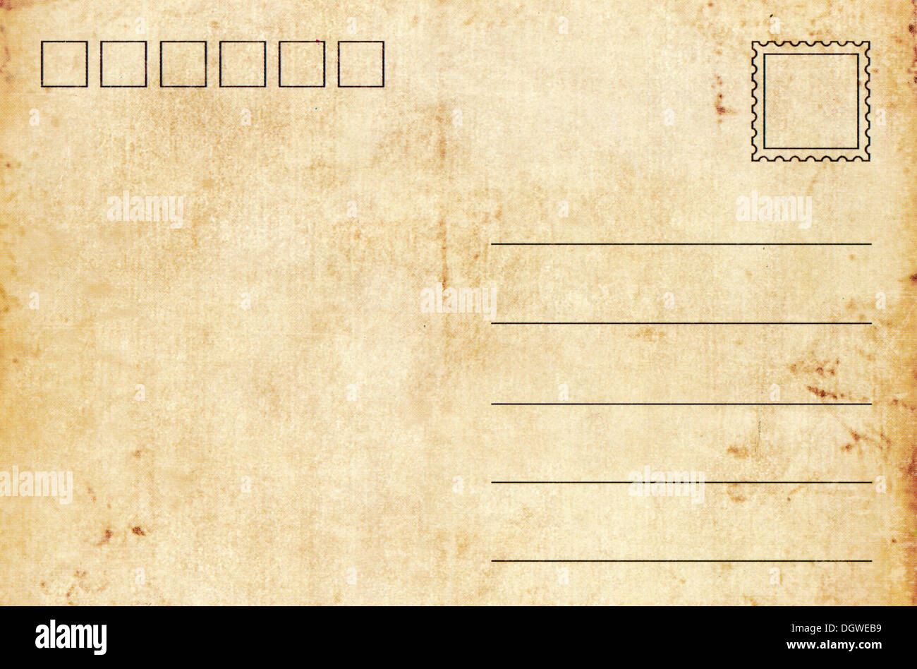 Old school post card hi-res stock photography and images - Alamy