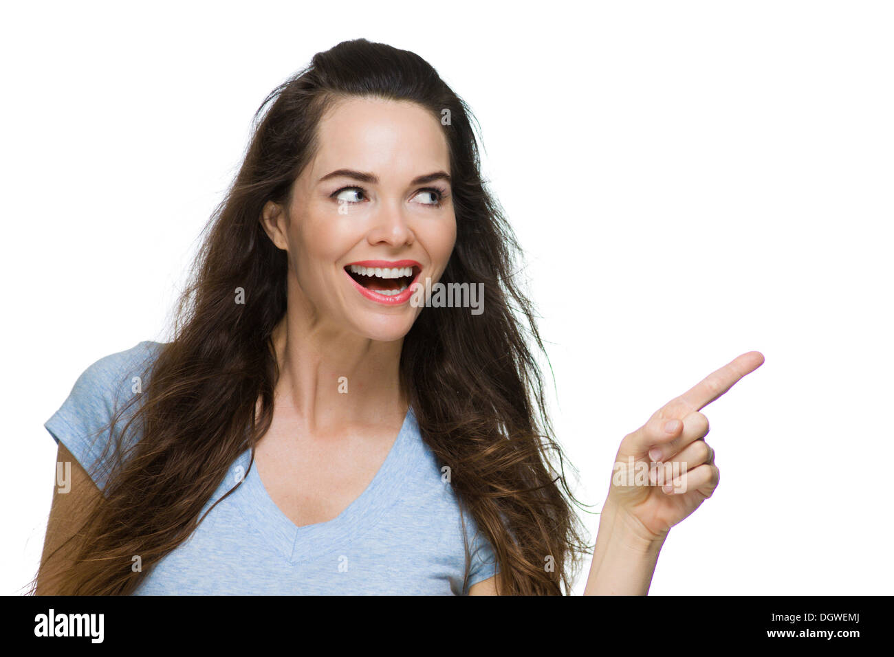 Beautiful woman face copyspace hi-res stock photography and images - Alamy